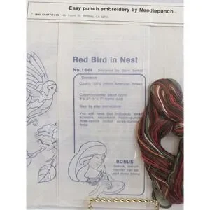 Craftways | Office | Vintage Craftways Needlepunch Embroidery Kit Red ...
